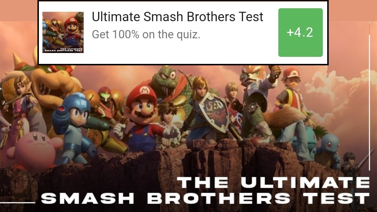 Ultimate Smash Brothers Test Quiz Answers | The Ultimate smash brothers ...