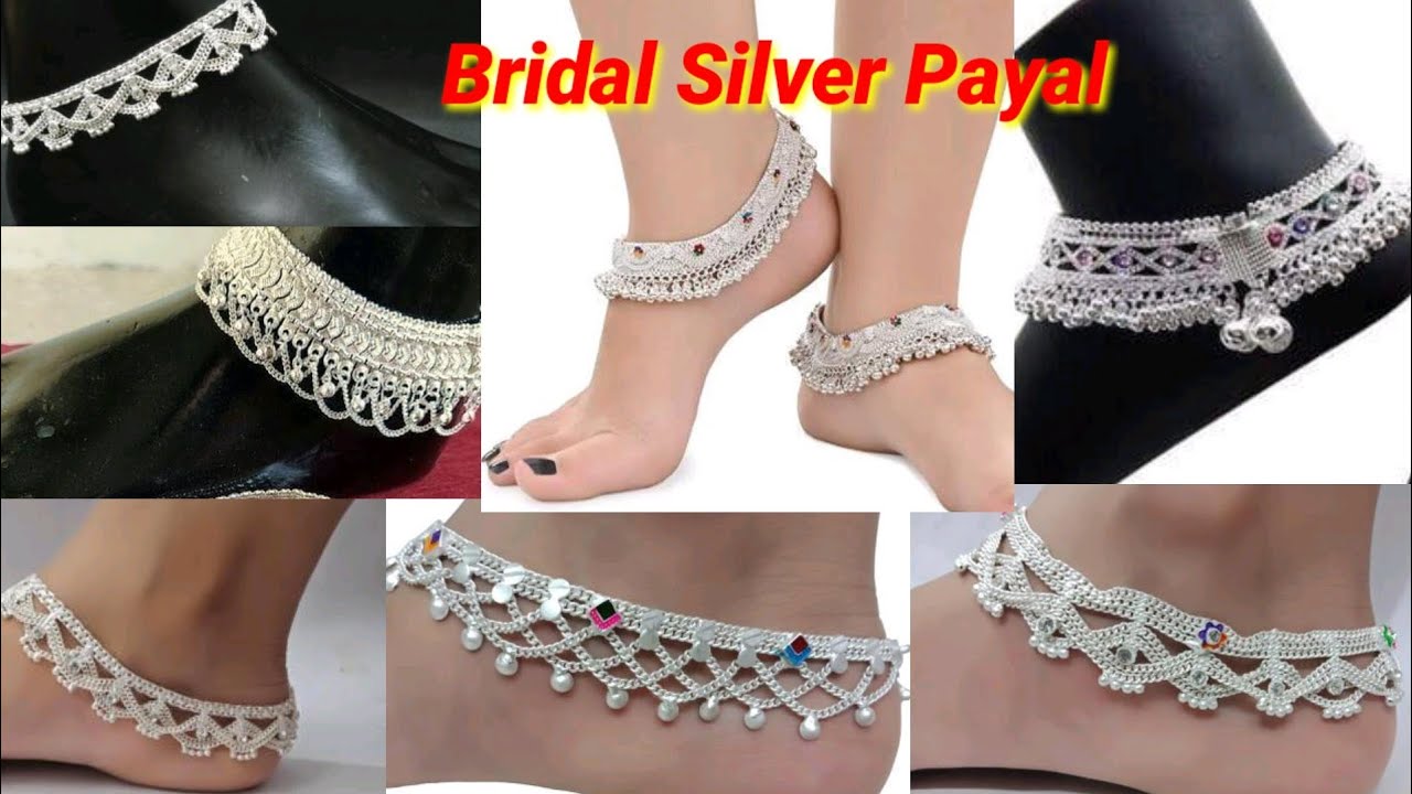 Latest heavy silver anklet design 2023 | Silver payal design | Heavy ...