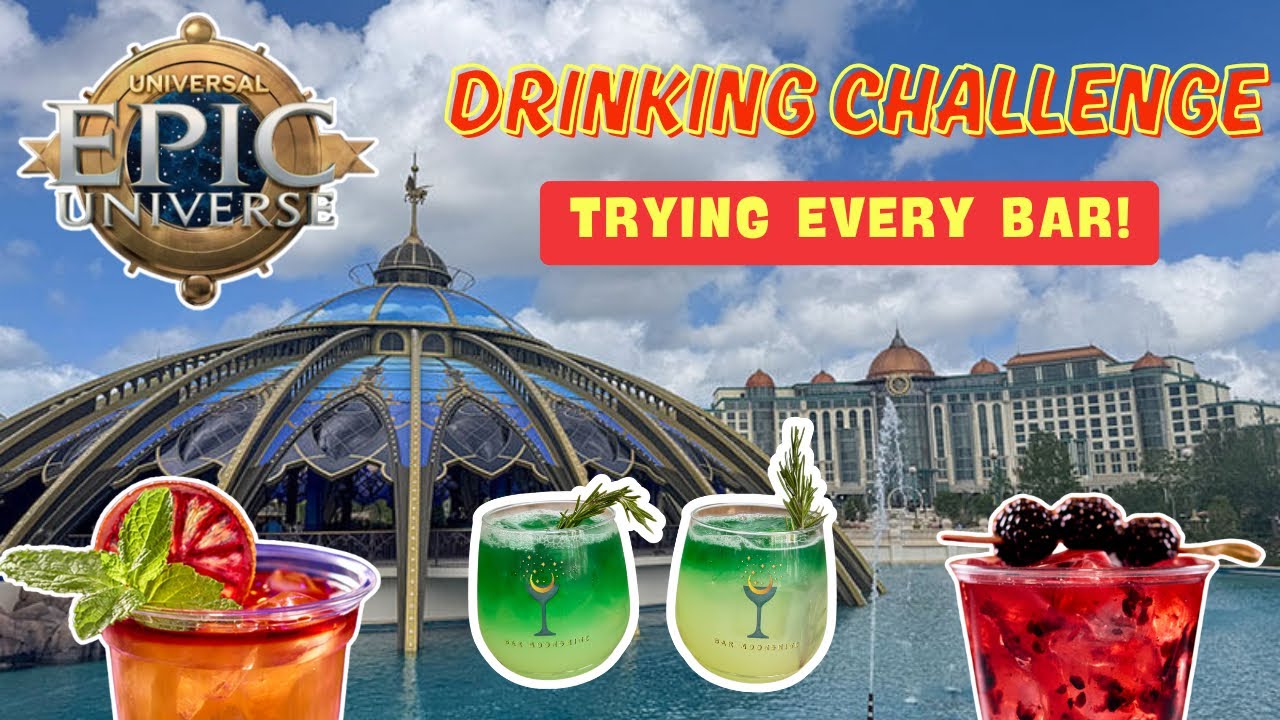 The Most EXOTIC Food & Drinks At Epic Universe! | Chugging Drinks At ...