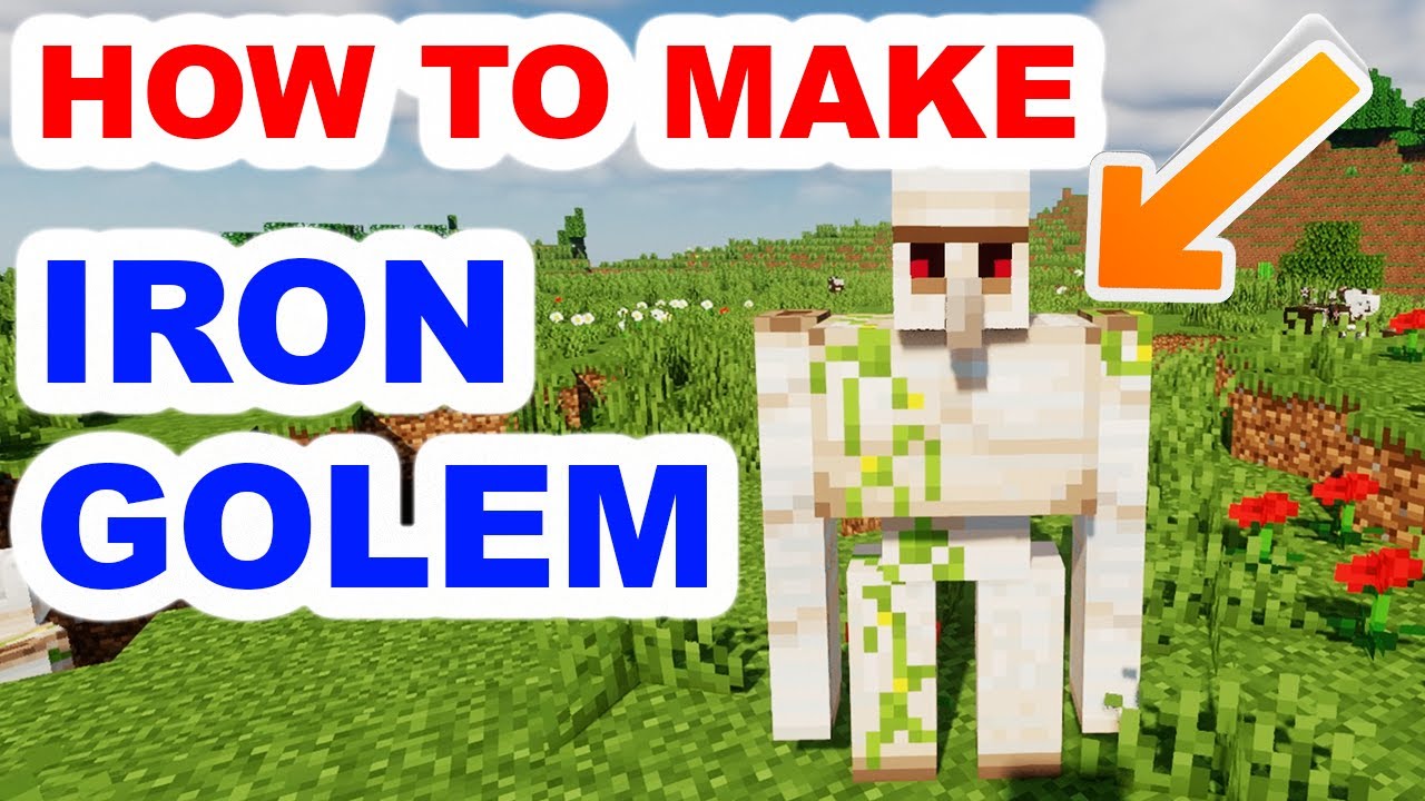 How to Make a Iron Golem in Minecraft 2021 [Simple Tutorial] - YouTube