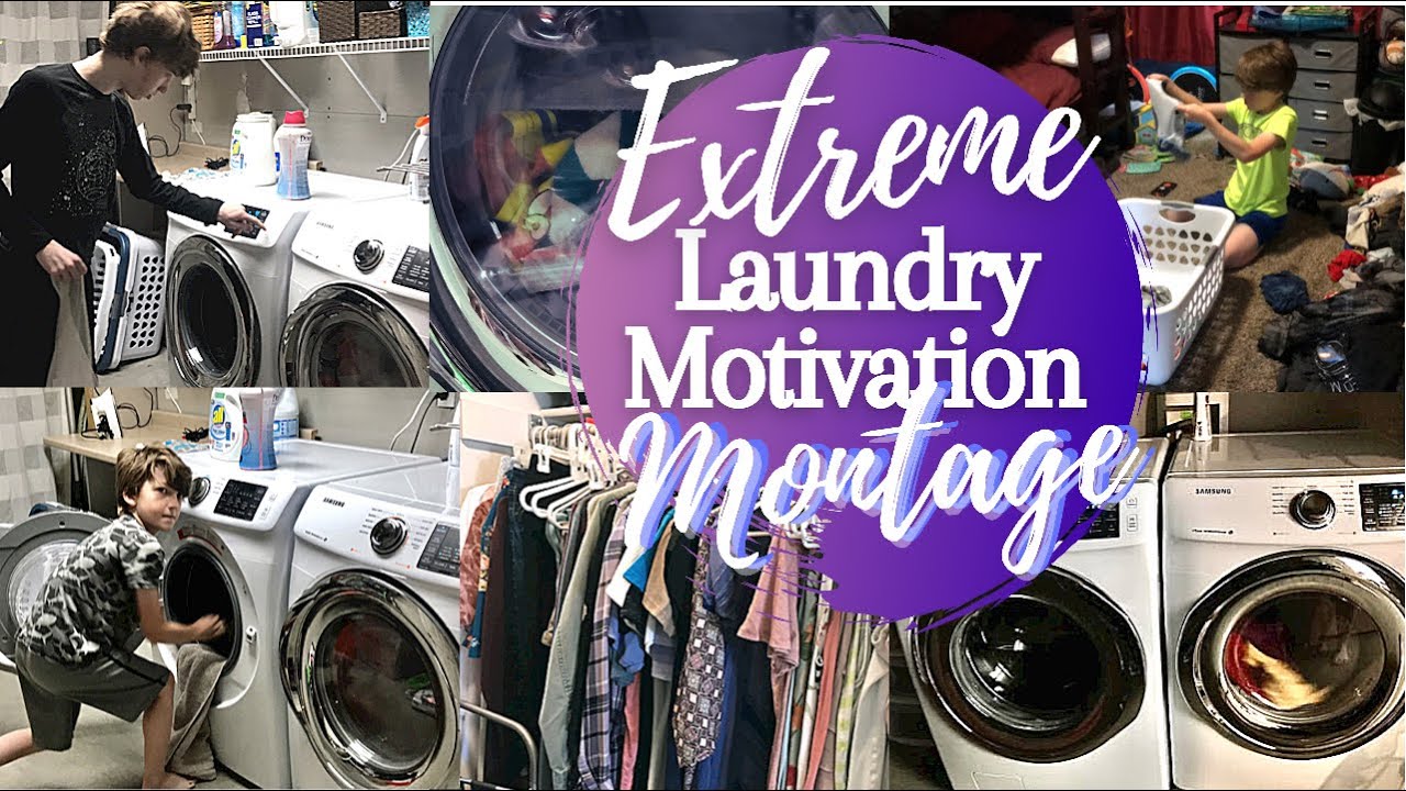 EXTREME LAUNDRY MOTIVATION | LAUNDRY MONTAGE | WASH DRY FOLD REPEAT ...
