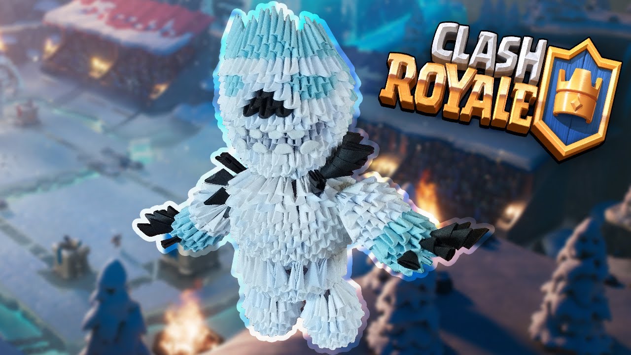 Golem de Hielo de Origami 3D/Clash Royale/Origamileo - YouTube