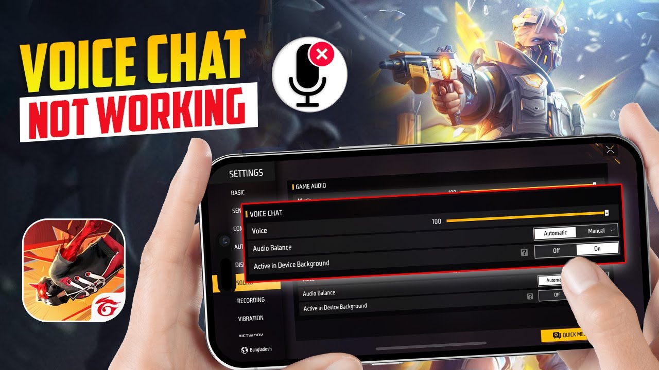 How to Fix Voice Chat Not Working in Free Fire on iPhone | Audio Chat ...