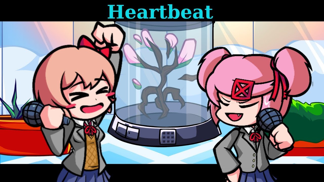 Friday Night Funkin - Heartbeat But Natsuki And Sayori Sing It [FNF Mod ...