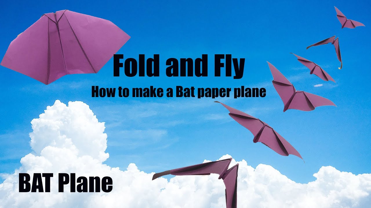 How to make Bat Paper Plane : Visual Step-by-Step Guide - YouTube