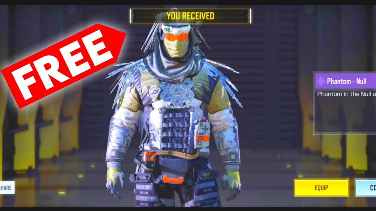 How to get free phantom null character skin in season 7 2023 cod mobile ...