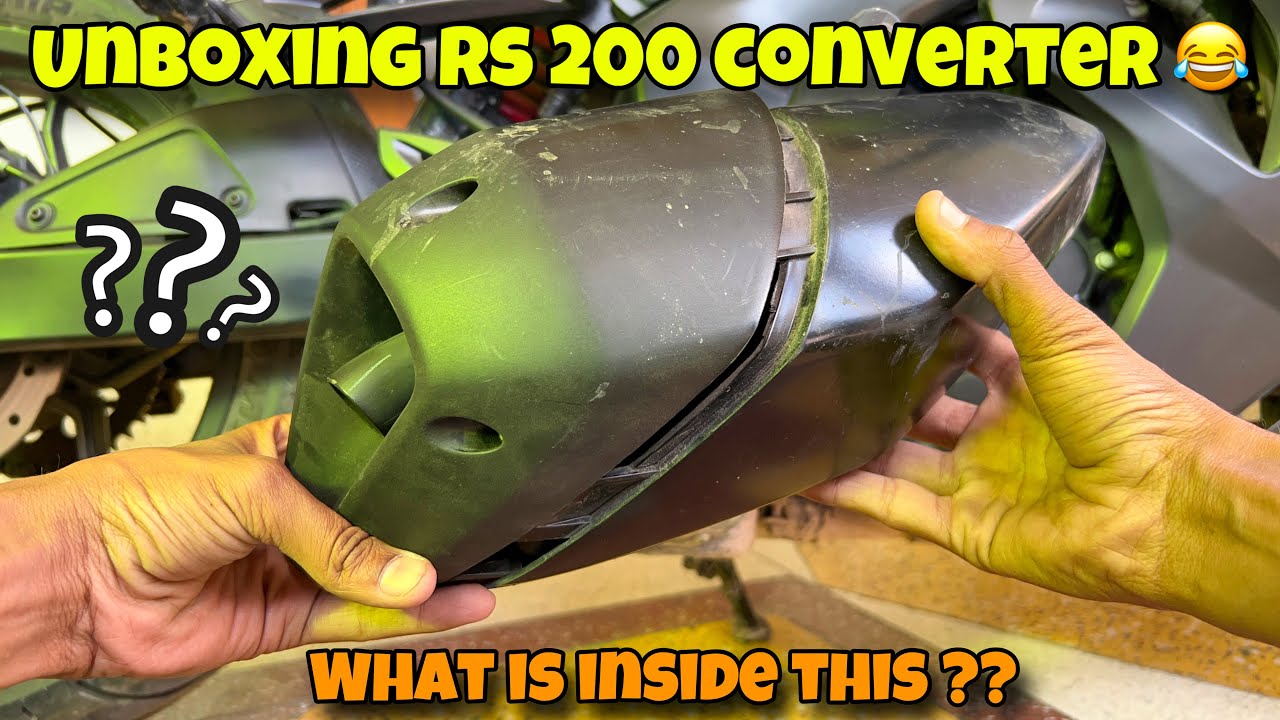 What Is Inside Rs 200 Converter ?? || Unboxing Pulsar Rs 200 Converter ...