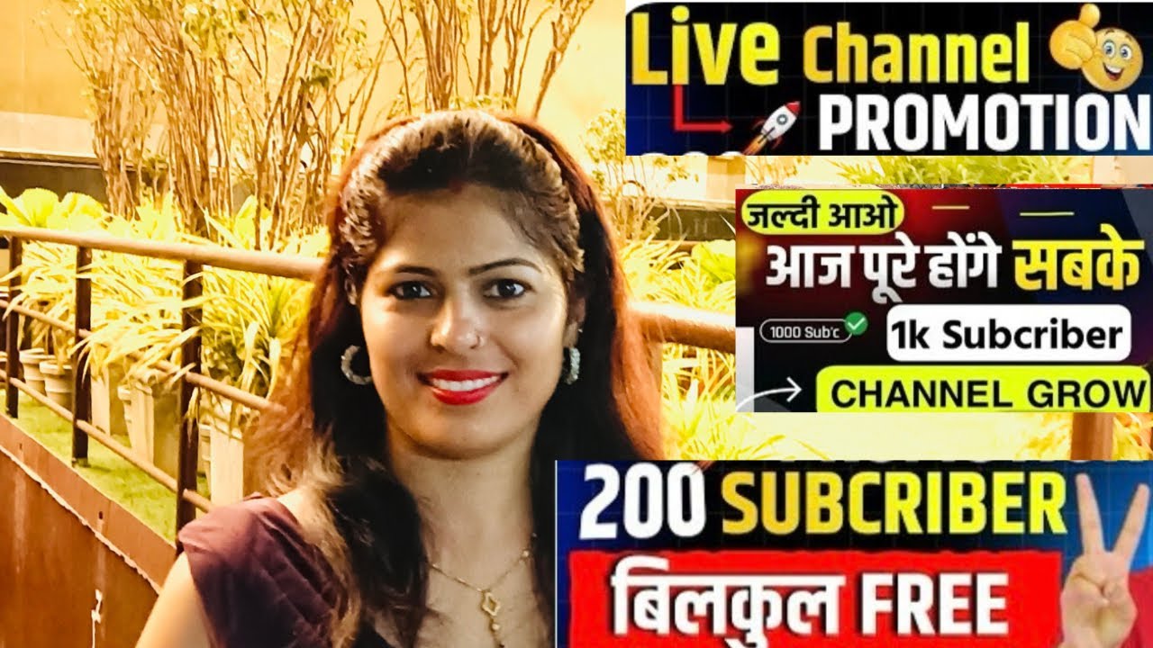Live channel promotion 💯🥰 - YouTube