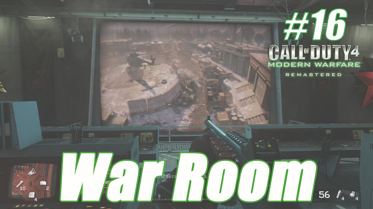 Call of Duty 4 Campaign Remastered Part 16: War Room - YouTube