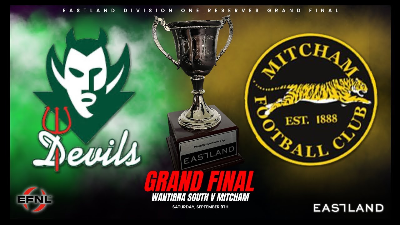 EFNL 2023 Division 1 Reserves Grand Final - Wantirna South vs Mitcham ...