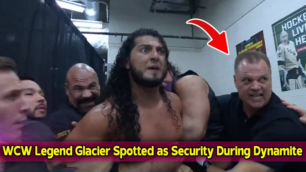 WCW Legend Glacier Spotted as Security During AEW Dynamite - YouTube