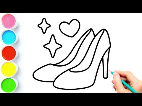 High Heels Shoes Drawing | How to Draw High Heels | High Heel Shoes Drawing | Draw Smart
