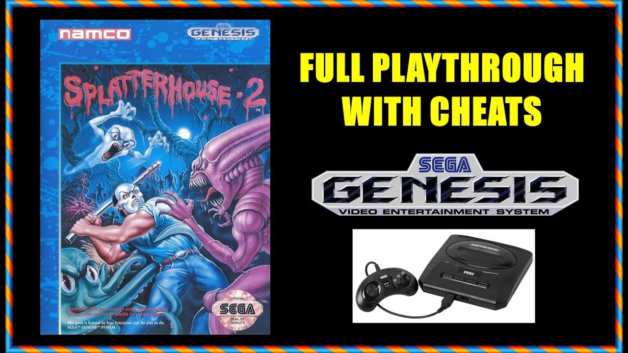 Splatterhouse 2 (Genesis) Full Playthrough with cheats - YouTube