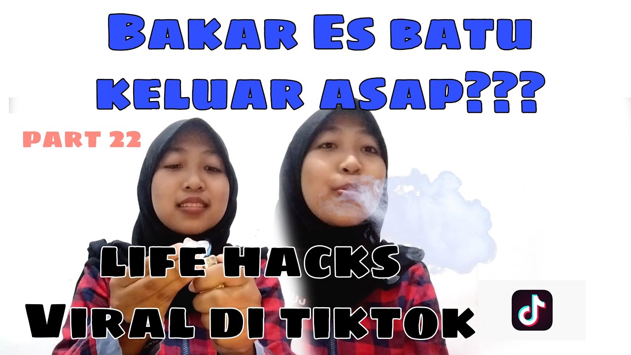 Bakar Es Batu Keluar Asap? Viral Di Tiktok Part 22 - YouTube
