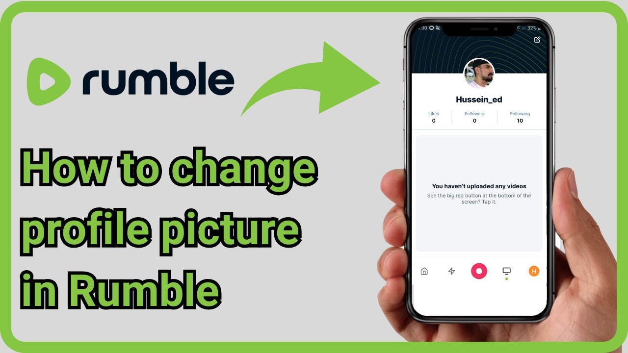 How to change profile picture in Rumble? - YouTube