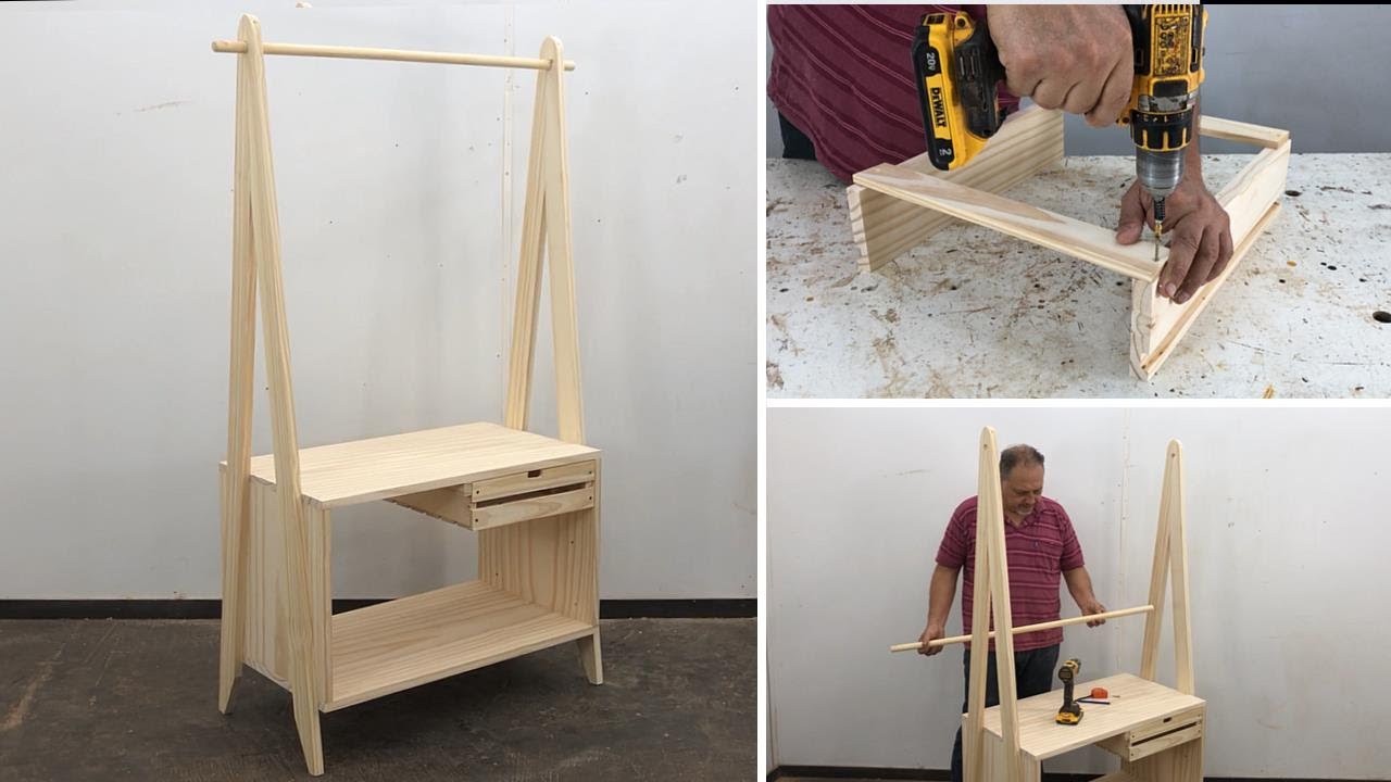 Perchero de Madera Paso a Paso - Tutorial de Carpintería - YouTube