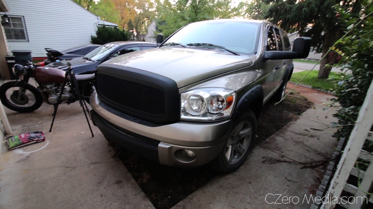 Dodge Ram Aftermarket Grill And Install - Project Asian Redneck Ram #4 ...