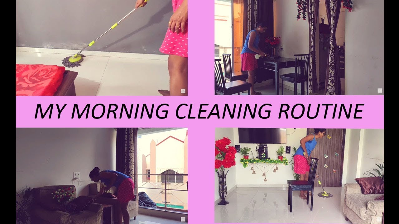 My morning house cleaning routine... - YouTube