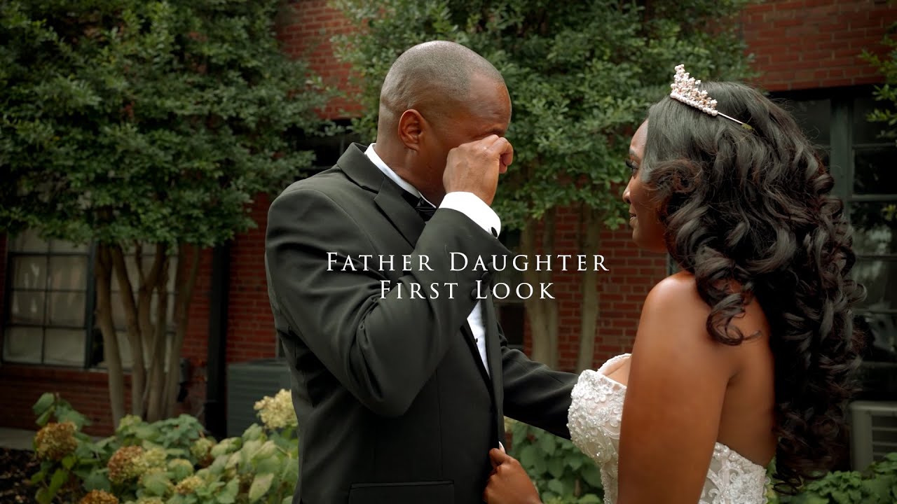 The Most Beautiful First Look // Emotional Father Daughter First Look ...