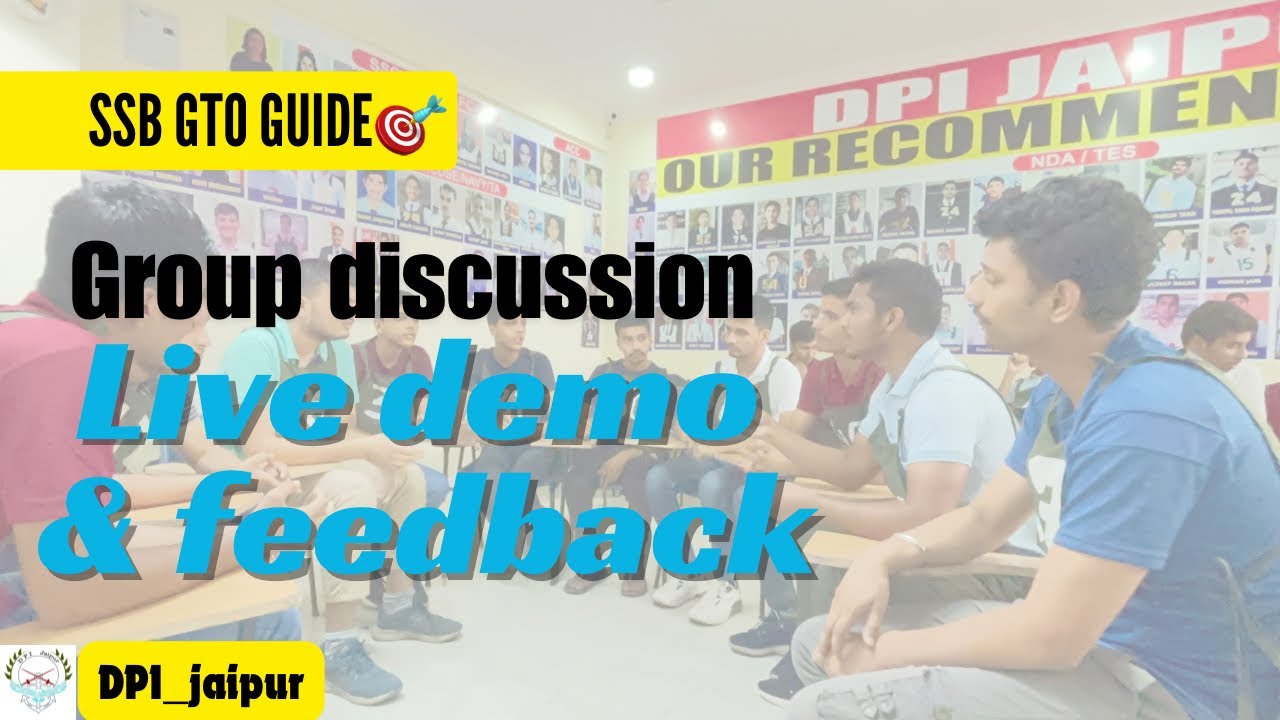 SSB GTO Guide: Live Group Discussion Demo & Feedback | #ssb #nda #cds ...