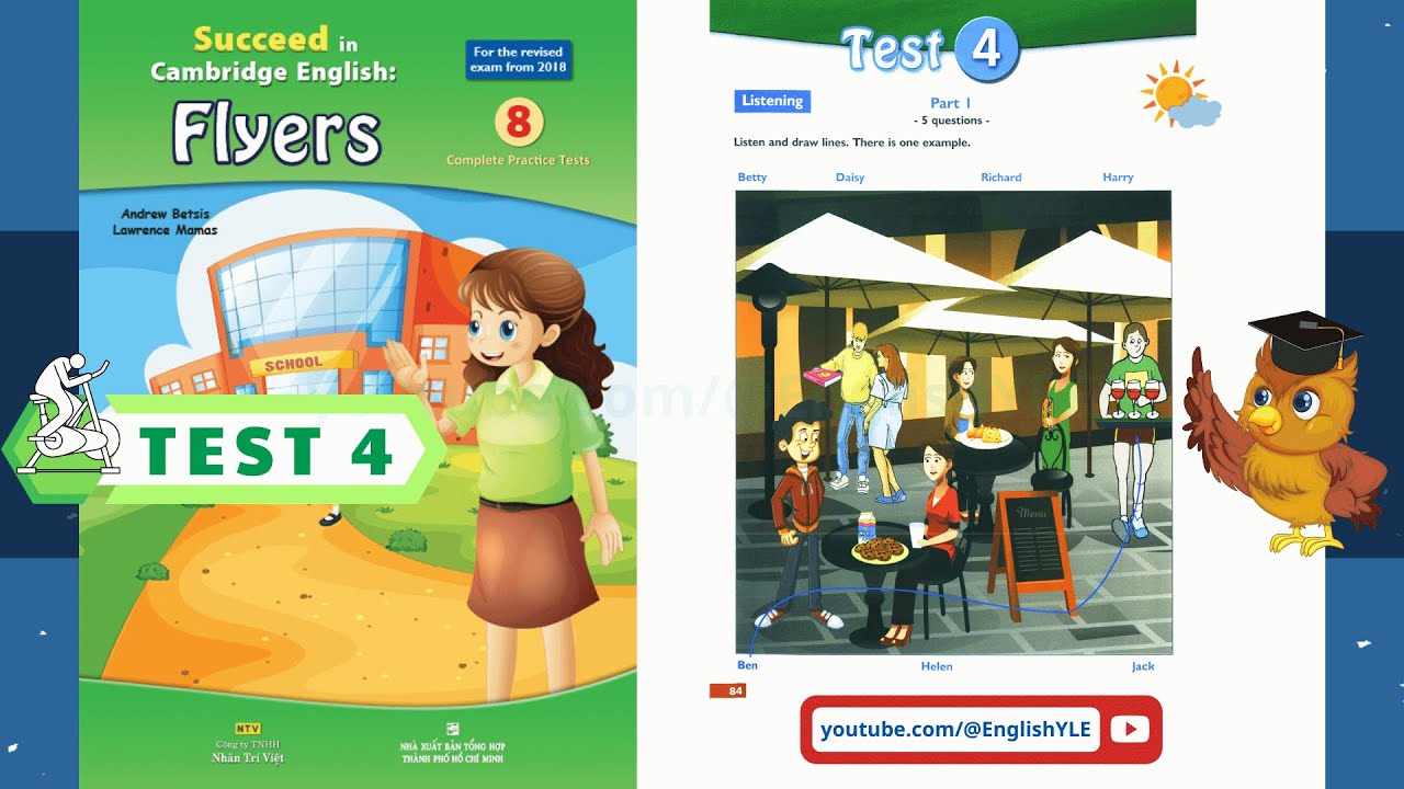 Flyers 8 Complete Practice Tests 4 SUCCEED - Listening Test 4 (ĐÁP ÁN ...