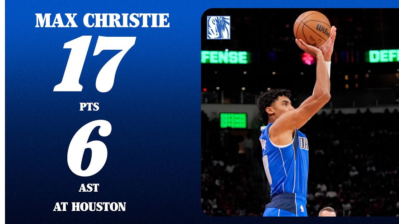 Max Christie (17 PTS 6 AST) at Houston Rockets | November 3, 2025 - YouTube