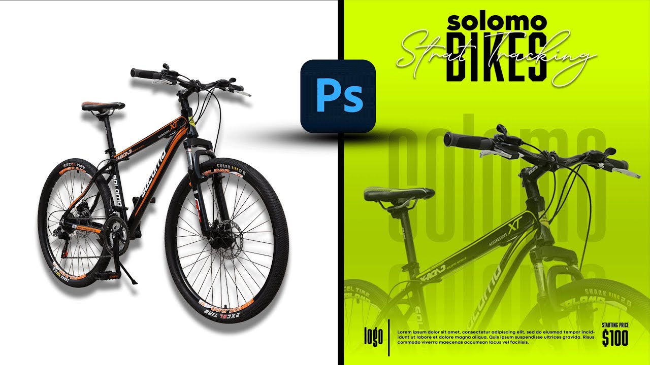 🚲 Bicycle Poster Design in Photoshop | Creative Poster Tutorial - YouTube