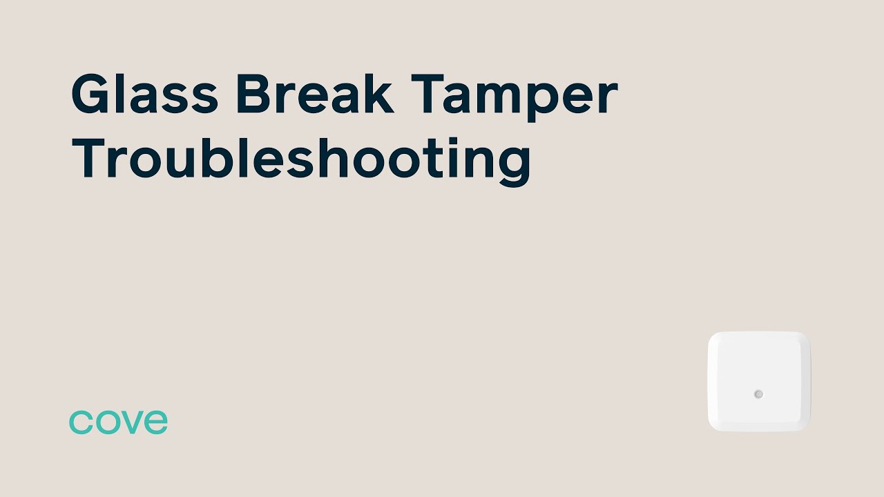 Glass Break Tamper Troubleshooting - YouTube