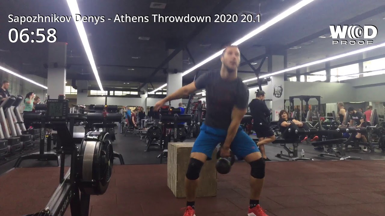 Sapozhnikov Denys Athens Throwdown 2020 workout 20.1 men scaled - YouTube