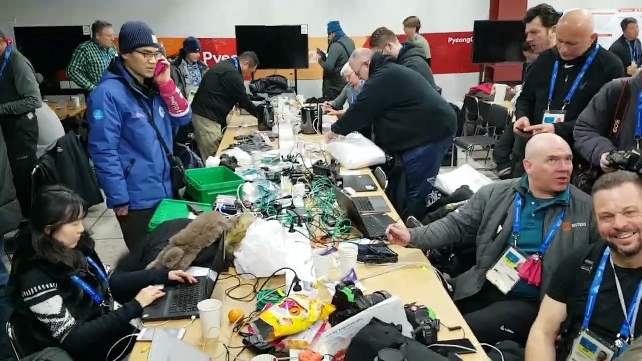 Media Workroom at Opening Ceremony HD 1080p - YouTube