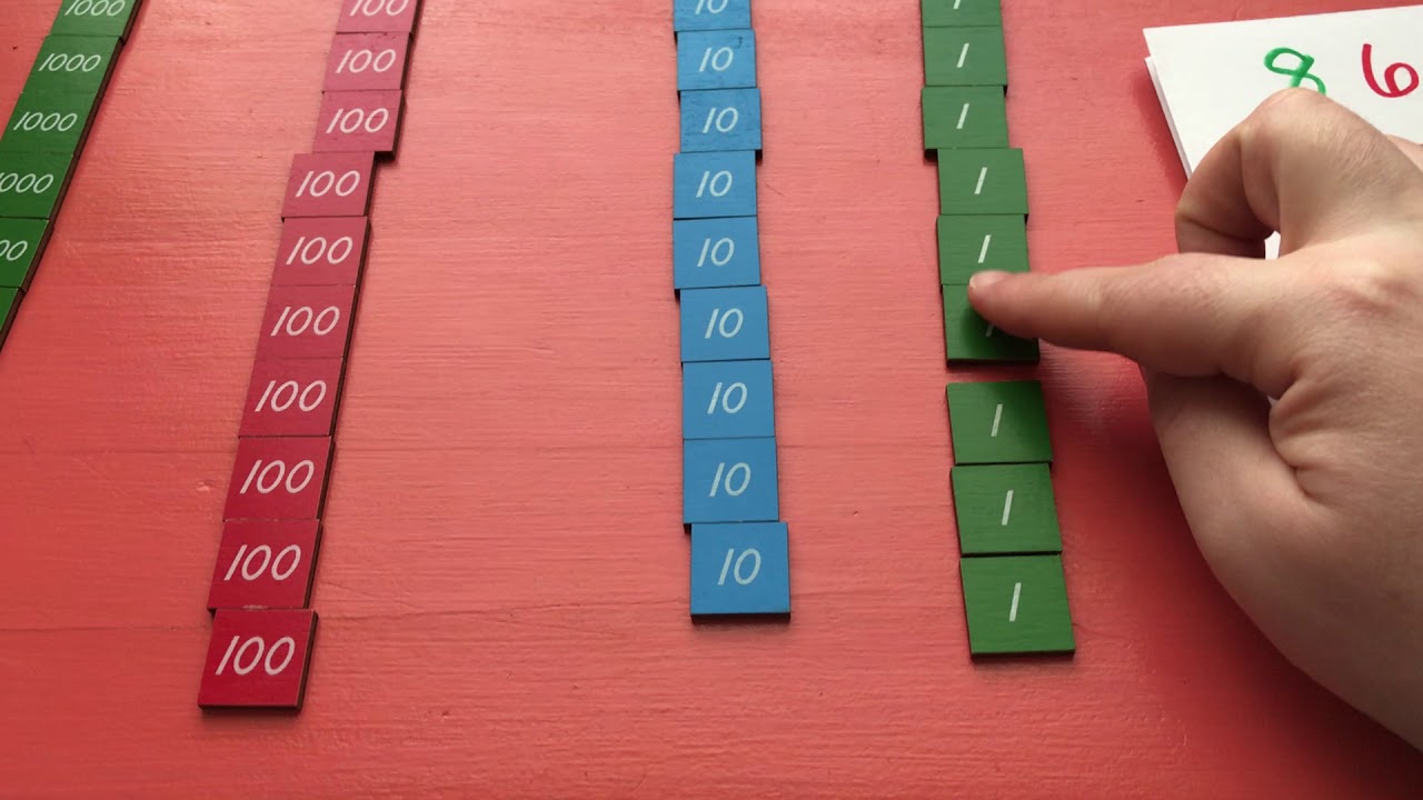 Montessori Math Lesson: Stamp Game (Dynamic Addition) - YouTube