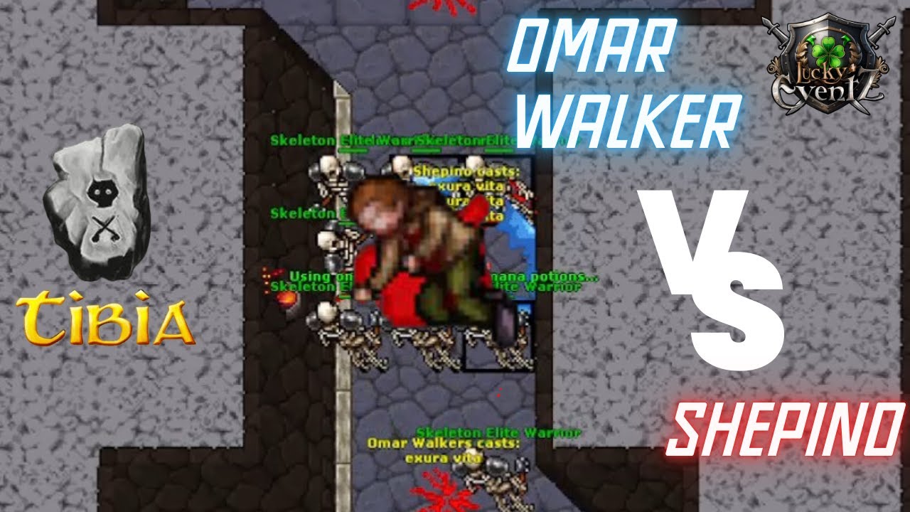 OMAR WALKER VS SHEPINO TIBIA PVP N.A | TERCER COMBATE DIA UNO | 1 VS 1 | LUCKY EVENTZ 2024 - YouTube