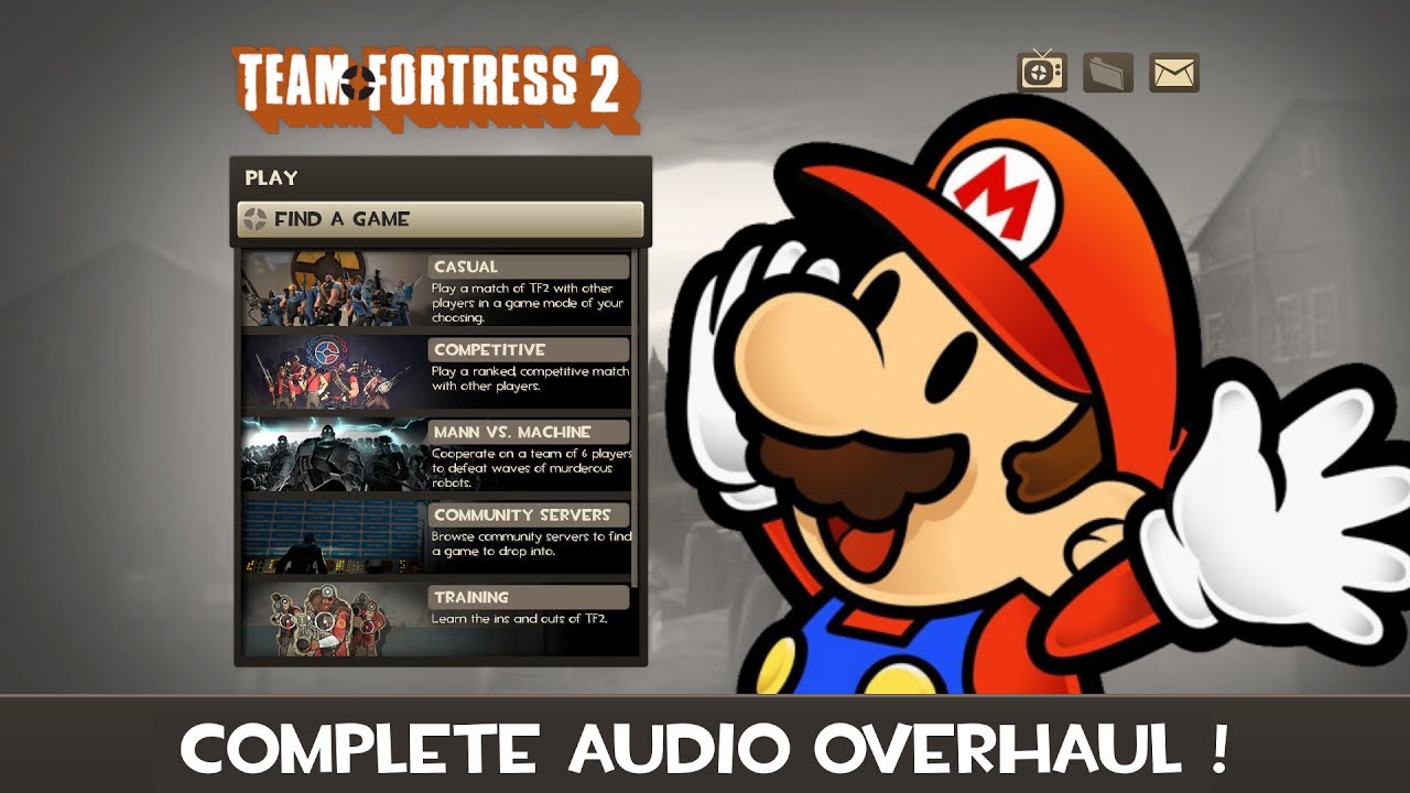 TF2 : Complete Paper Mario Menu Sound Overhaul - YouTube