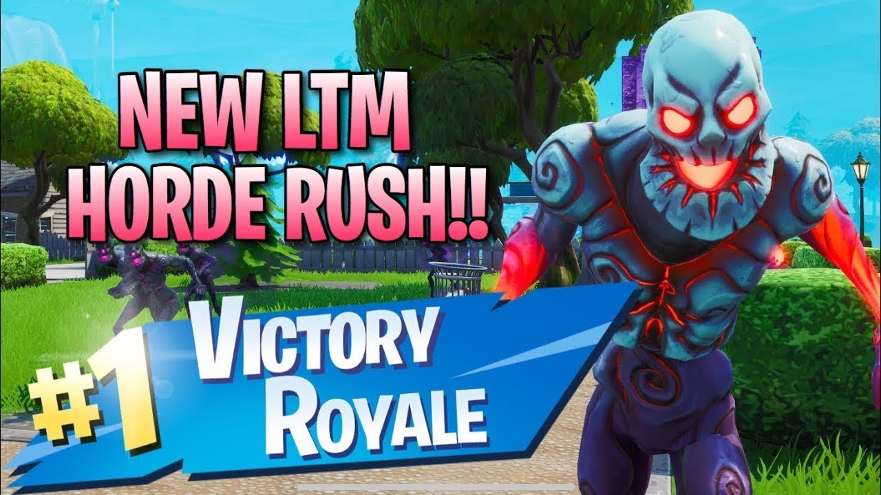 Fortnite Battle Royale HORDE RUSH LTM Final Boss gets Destroyed by a ...