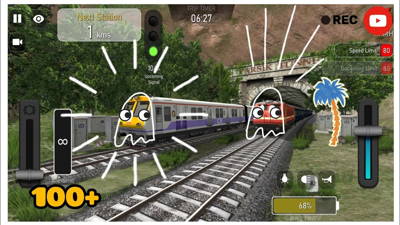 Indian Local Train Simulator Train Driving game _Android Gameplay - YouTube