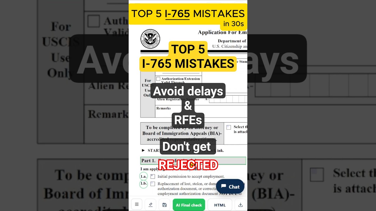 Top 5 I-765 Mistakes That Delay Your Work Permit (EAD) | LexImmi