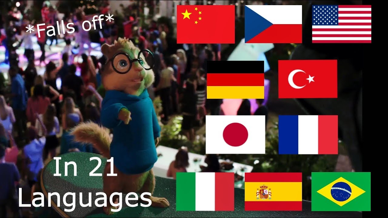 *Simon falls into the pool* in 21 Different Languages - YouTube