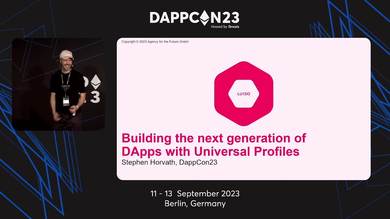 LUKSO's Stephen Horvath @ DappCon23 | Building the next generation of ...