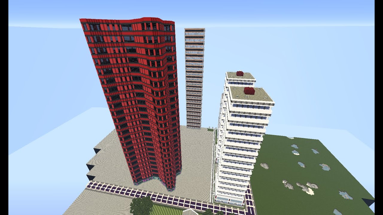 Minecraft City Tower 1-2 - YouTube