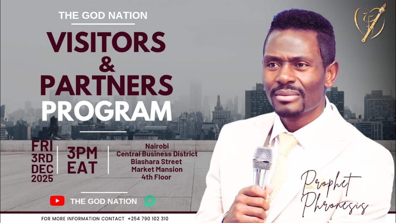 VISITORS & PARTNERS PROGRAM || Prophet Phronesis - YouTube