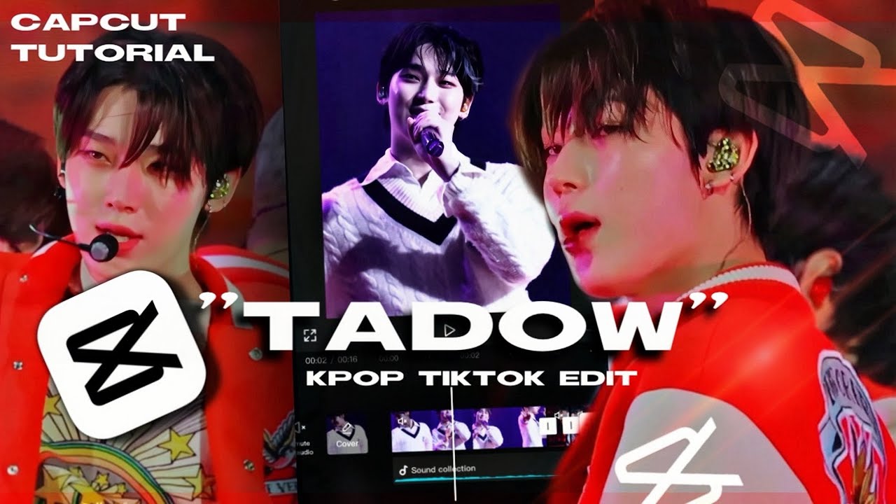 tutorial: kpop tiktok trend “TADOW” edit capcut tutorial - YouTube