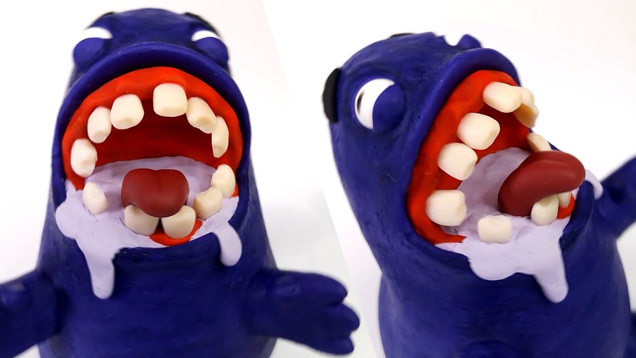 I made MAD GRIMACE | Polymer Clay Timelapse - YouTube