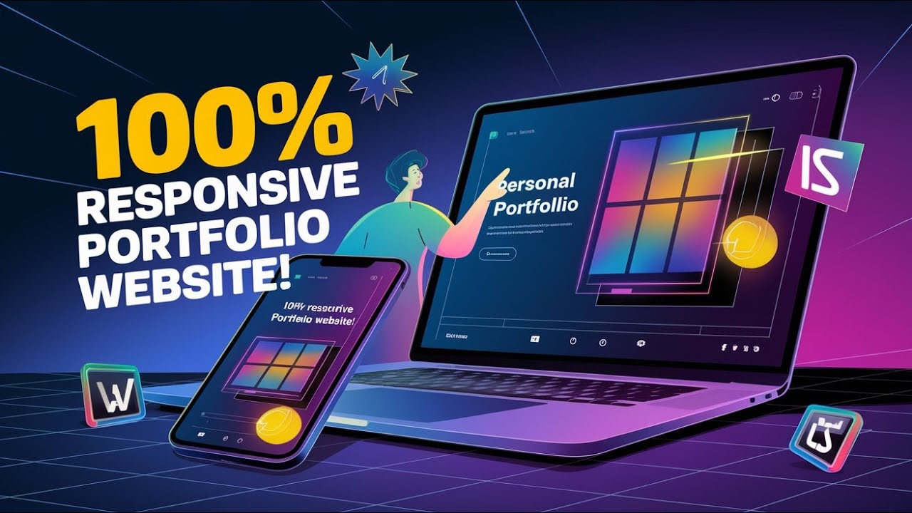Build a Portfolio Website with HTML, CSS & JS 🚀 - YouTube