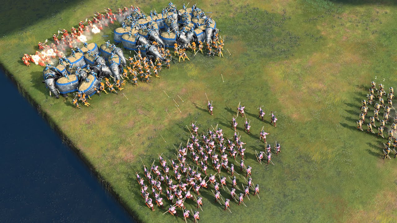 Age of Empires 4 - 4v4 CBA MASSIVE BATTLE BETWEEN HUGE ARMIES ...