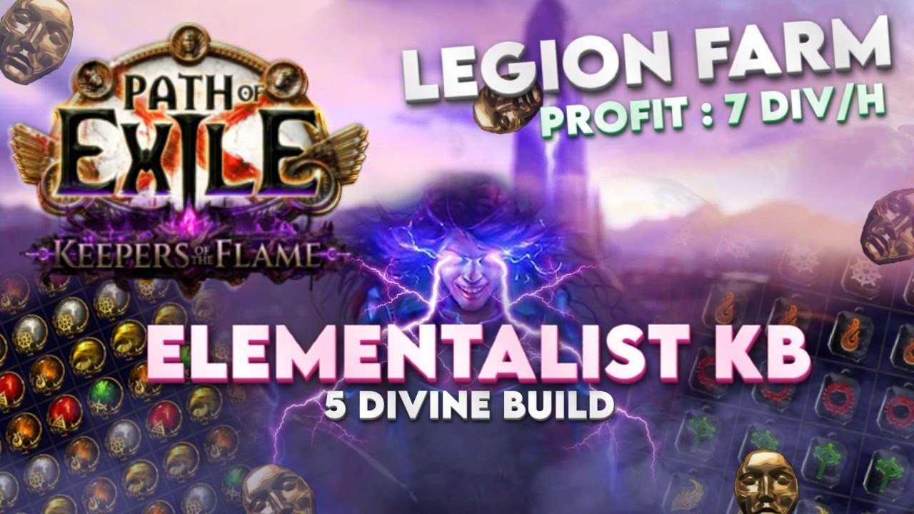 5 WAY ELEMENTALIST LEGION FARM 3.27 Path of Exile Kite_Poe - YouTube