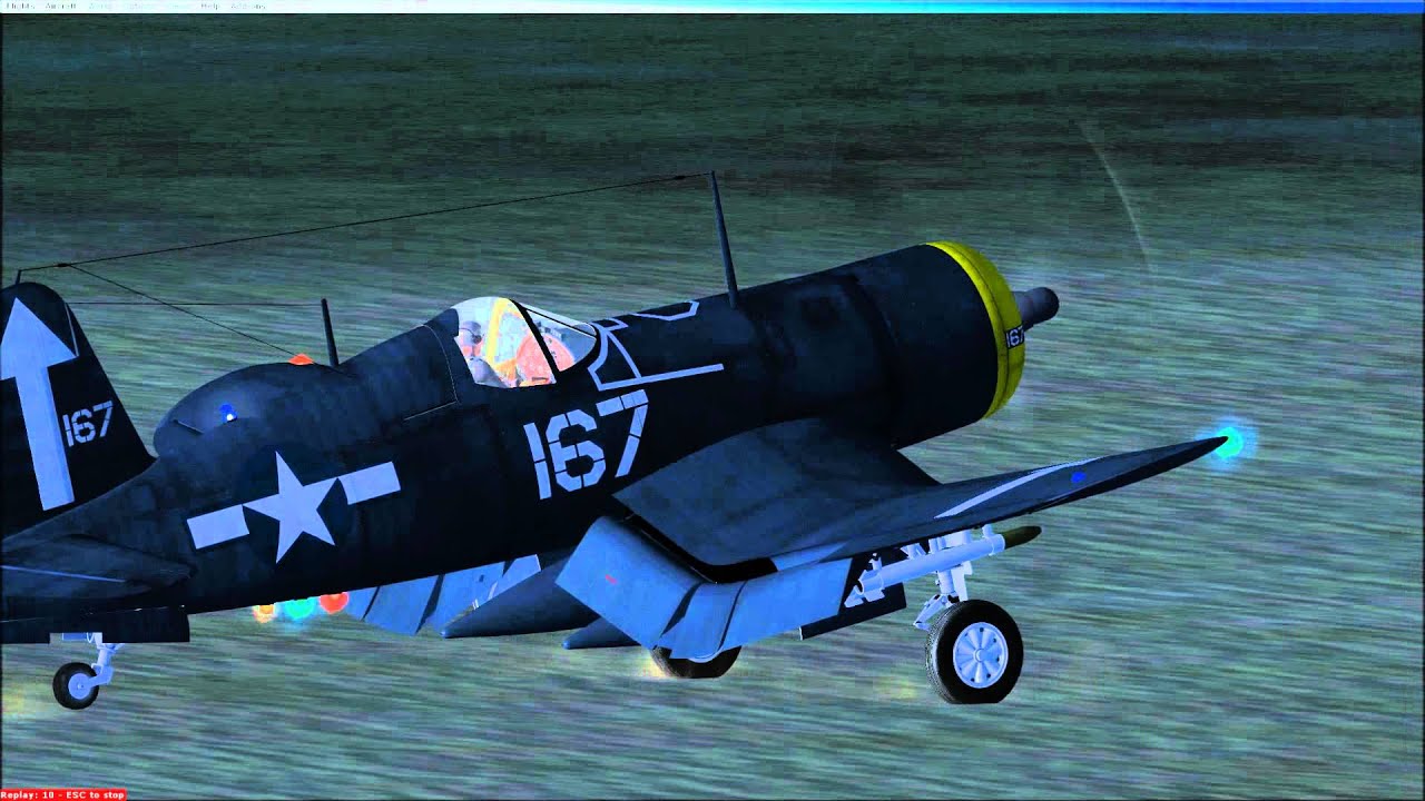 Short Field Landing - F4U Corsair (FSX) - YouTube