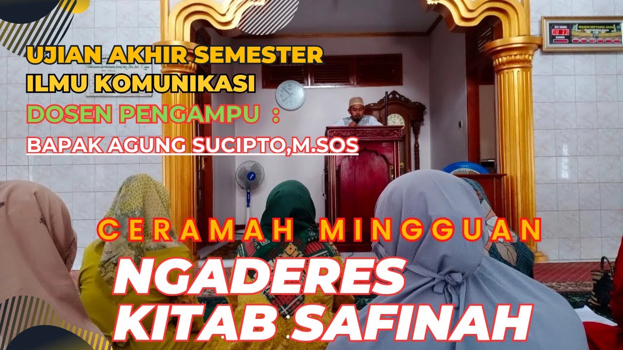 Mahasiswa INU Ciamis | Tugas Ujian Akhir Semester | Ceramah | Ngaderes ...