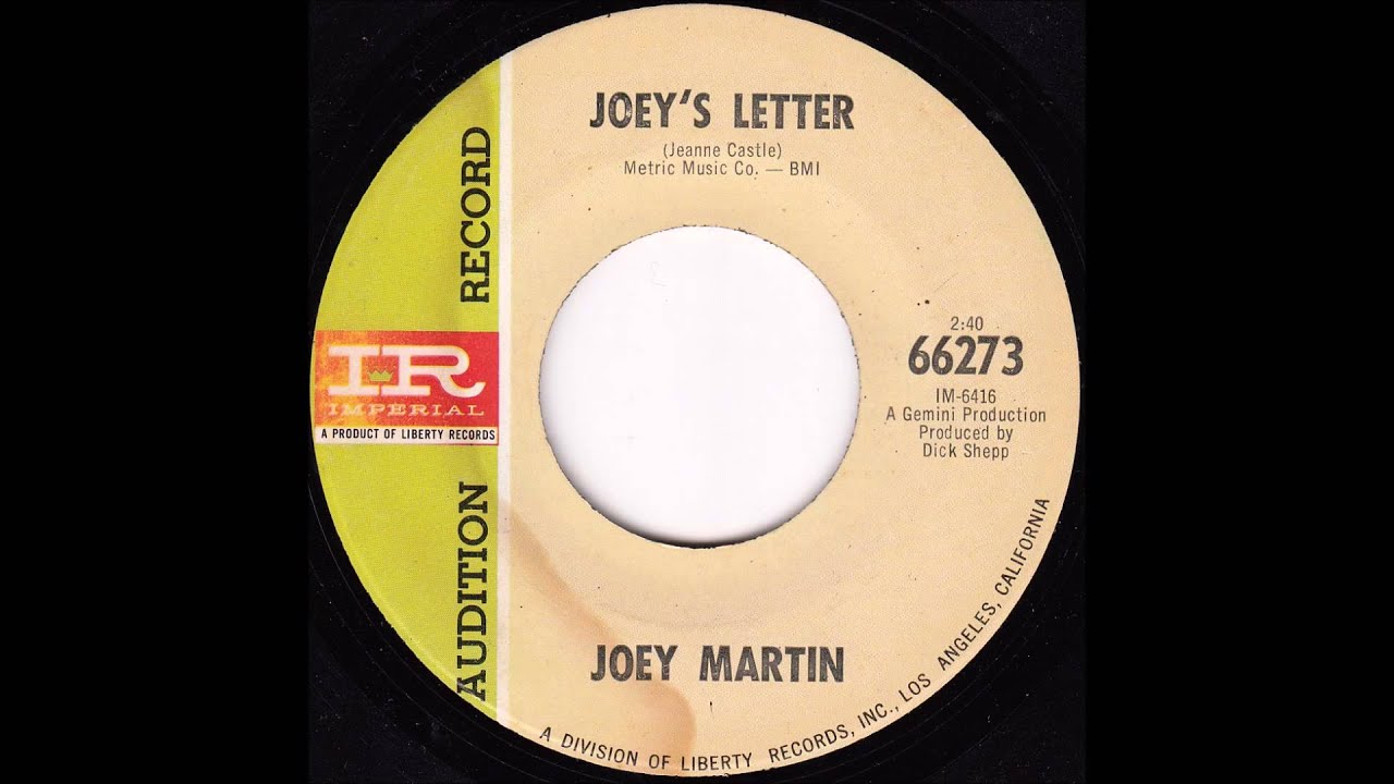 Joey Martin - Joey's Letter - YouTube