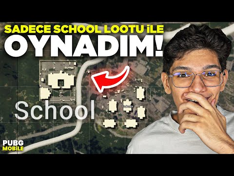 SADECE SCHOOL LOOTU İLE WİN ALMAK ! - PUBG MOBİLE
