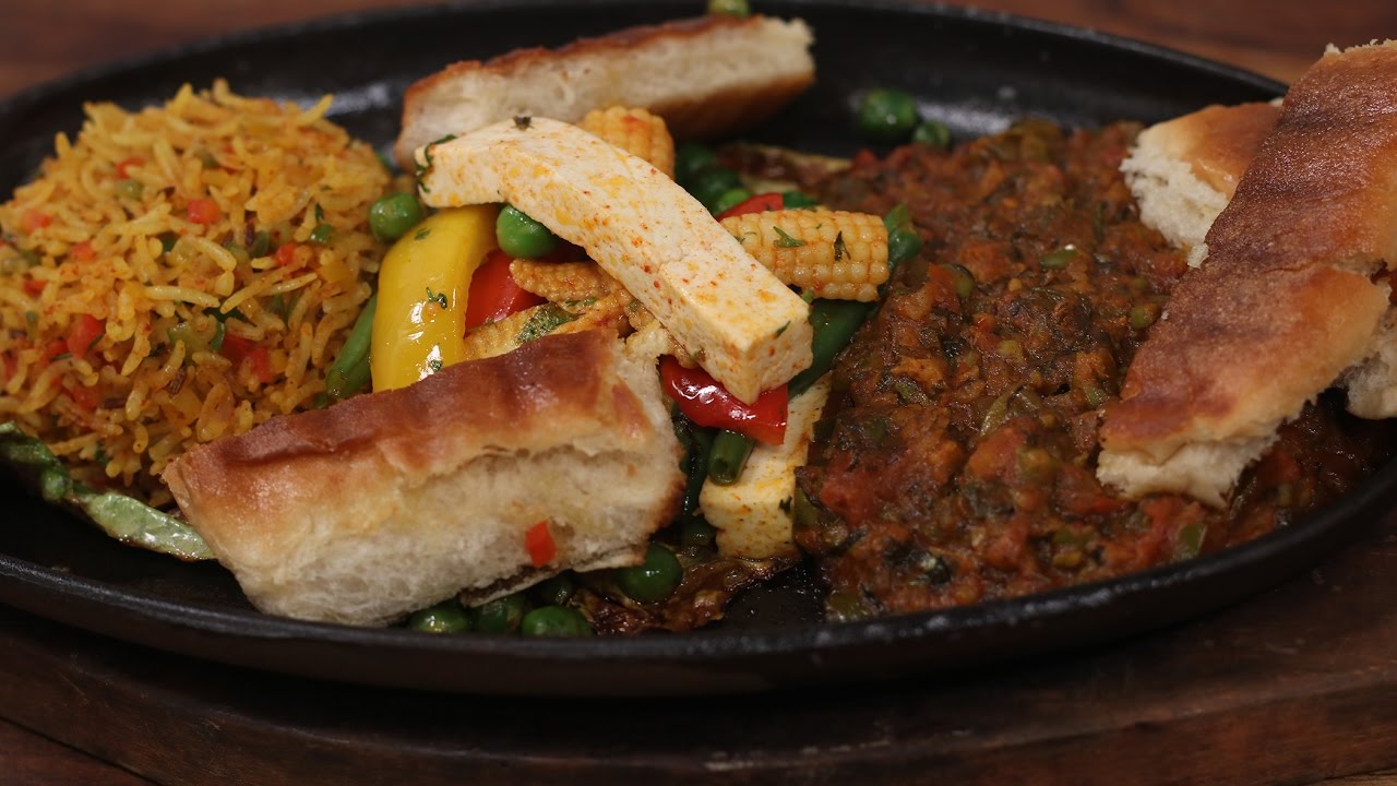 Pav Bhaji Sizzler In Gujarati | Snacky Ideas by Amisha Doshi | Sanjeev ...